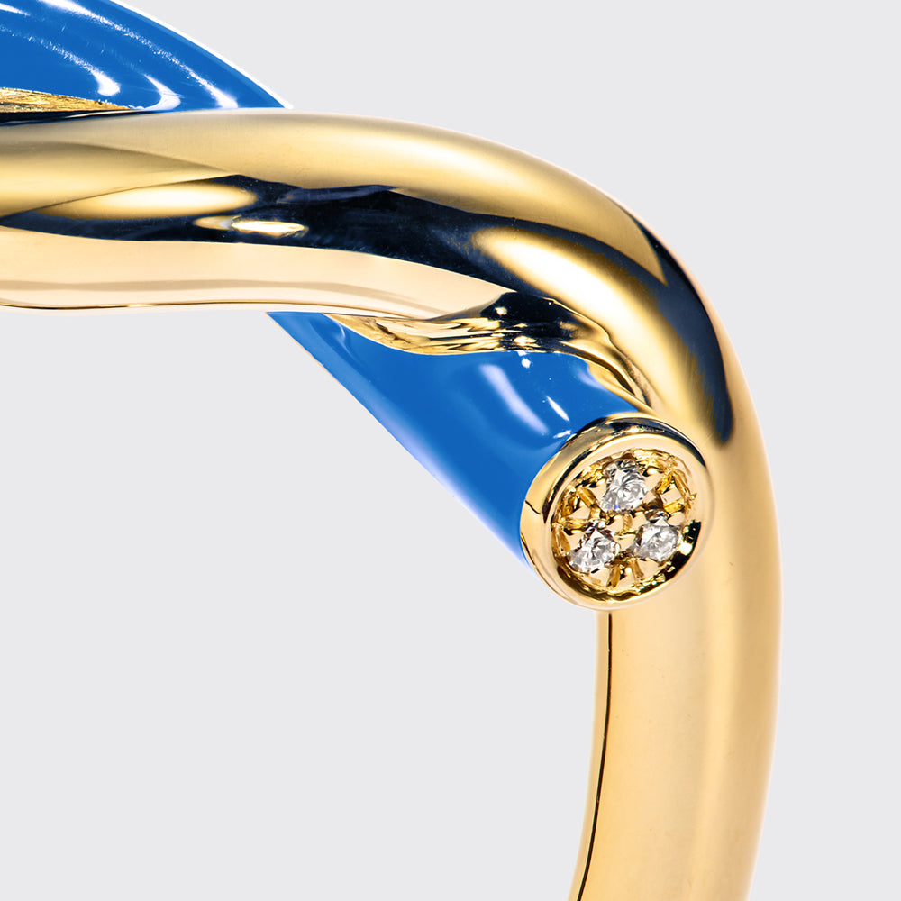 DARK BLUE FRUIT HOOPS RING – Boochier