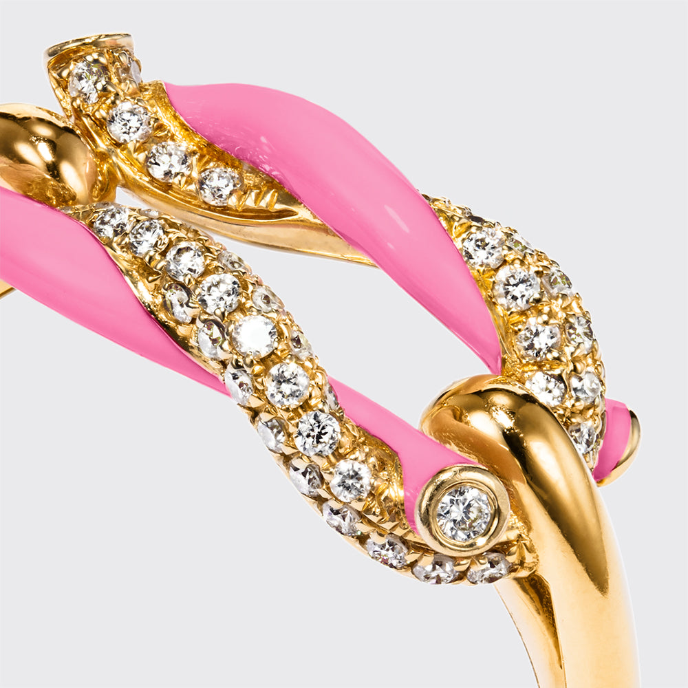 HOT PINK FRUIT HOOPS BUCKLE RING – Boochier