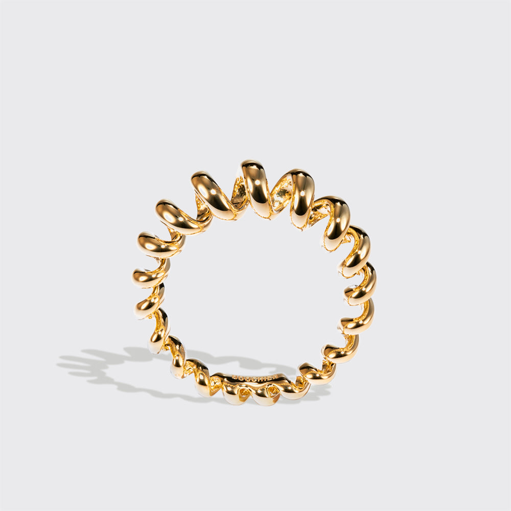 YELLOW GOLD SLINKEE RING – Boochier